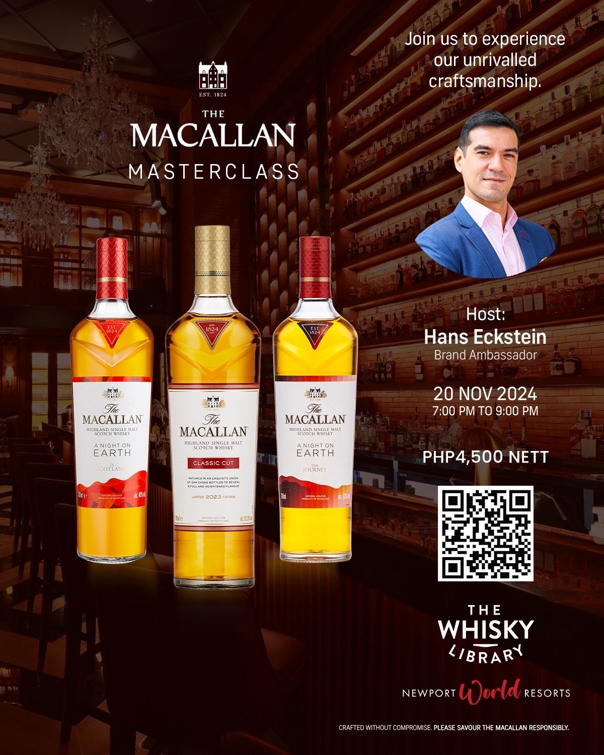 Join The Macallan masterclass at The Whisky Library
