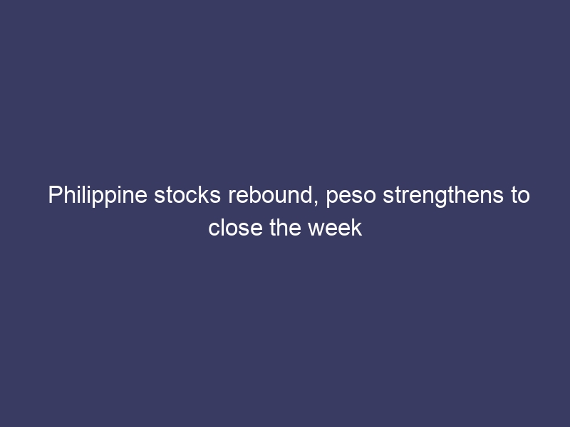 Peso strengthens as Philippine stocks recover after decline