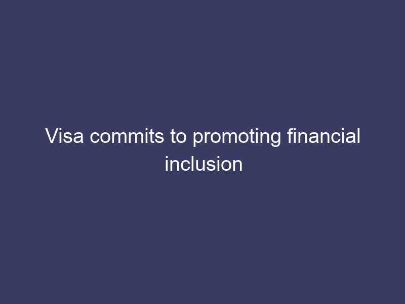 Visa commits to promoting financial inclusion – The Daily Chronicle