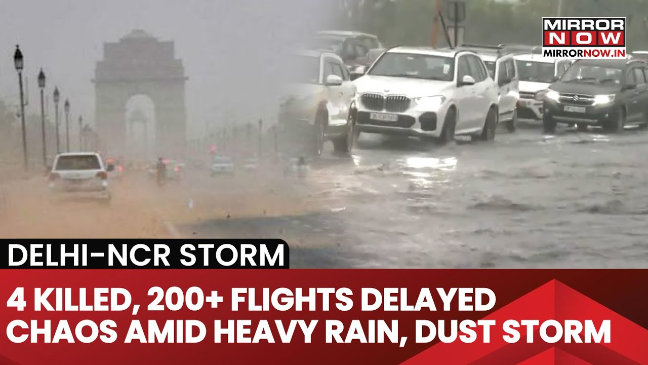 Delhi Thunderstorm Causes Fatal Tree Collapse Amid Heavy Rains