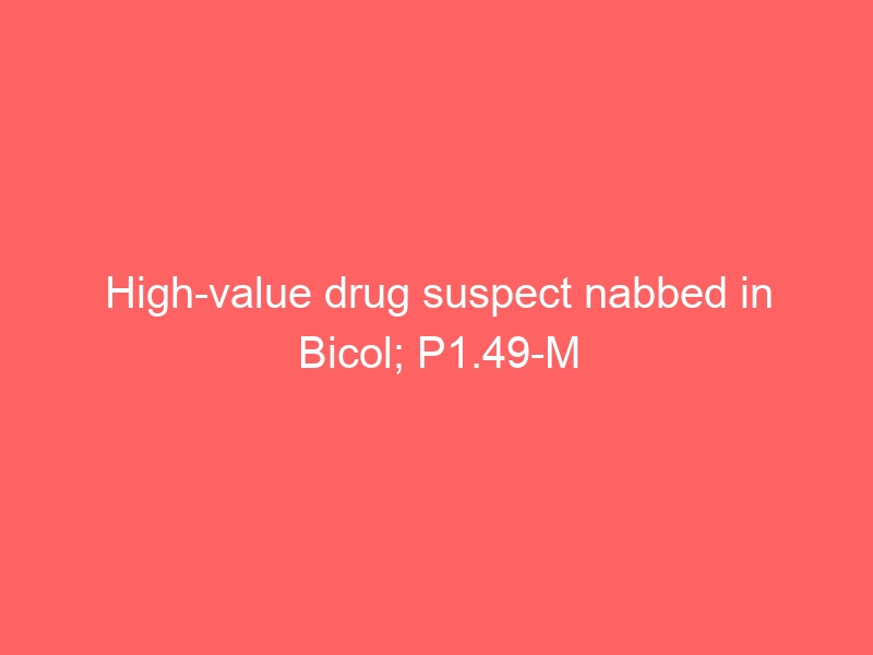 High-Value Drug Suspect Arrested in Masbate Buy-Bust Operation