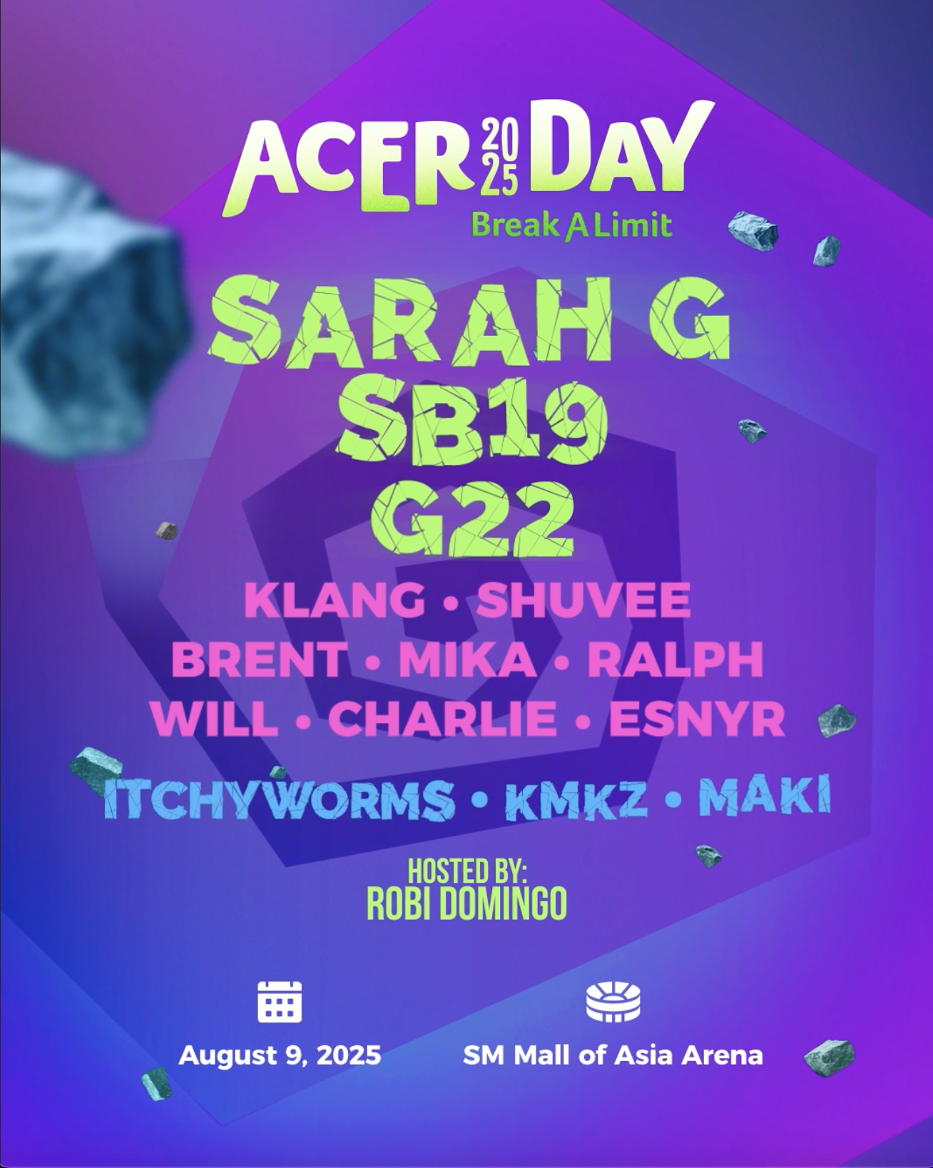 Acer Day 2025 to feature SB19, Sarah Geronimo, G22, and more!