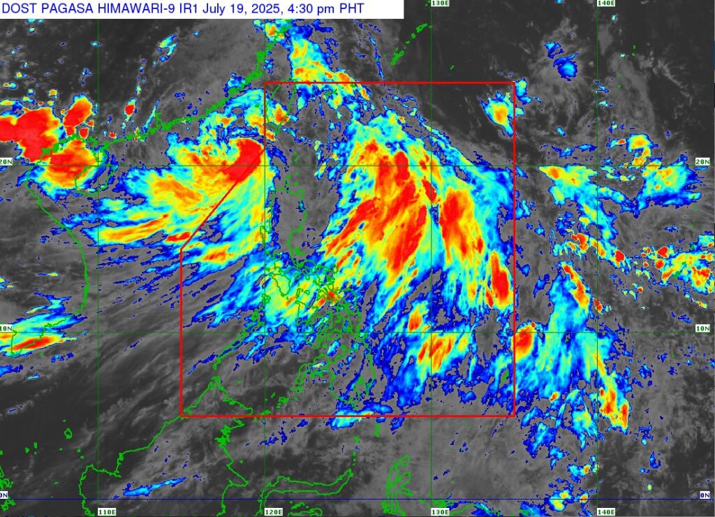 Heavy Rainfall expected across the Philippines due to Southwest Monsoon