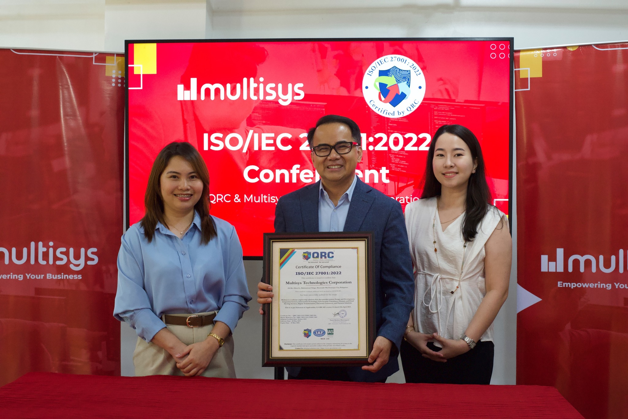 Multisys Technologies Celebrates ISO Certification and Growth