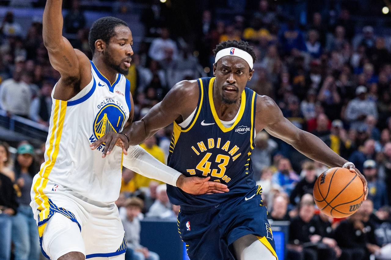 Pacers rally late to stun warriors for first win of the season