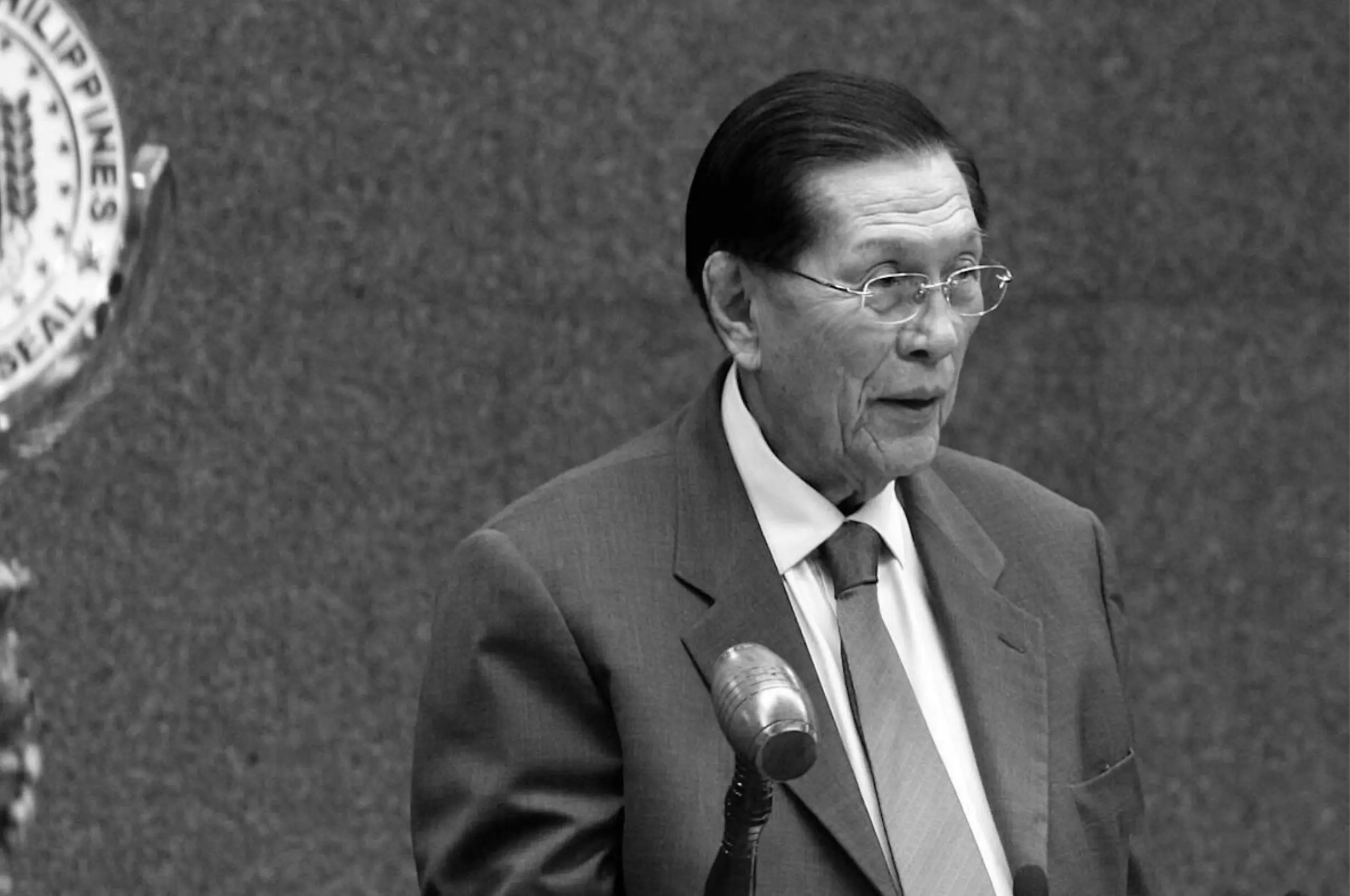 State honors mark Enrile’s burial at Libingan ng mga Bayani