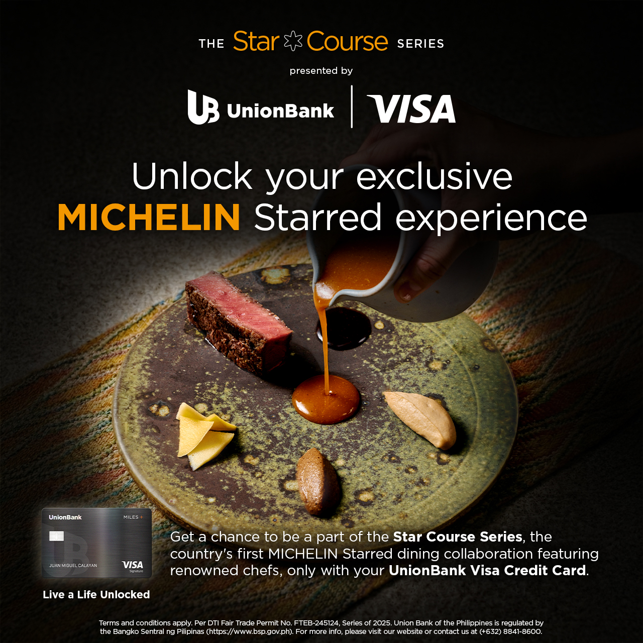 Unlock an exclusive MICHELIN-starred dining experience, only with UnionBank