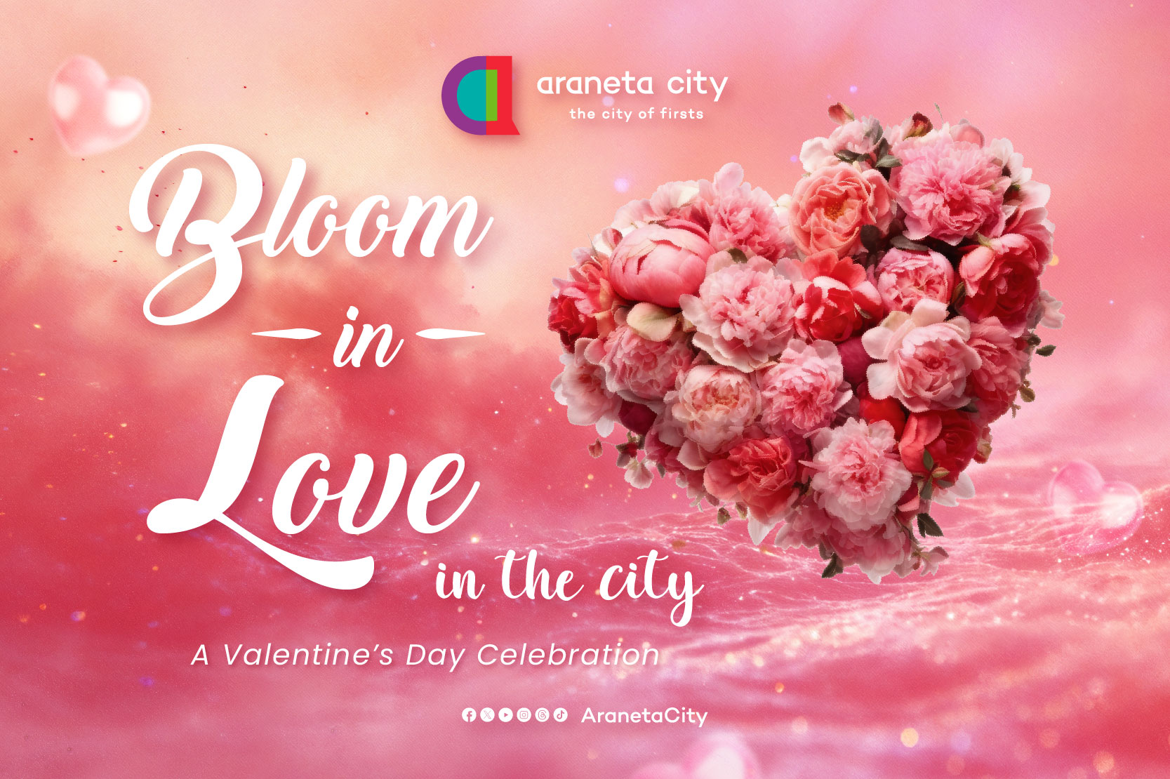 Bloom in Love at Araneta City: A Valentine’s celebration in full blossom