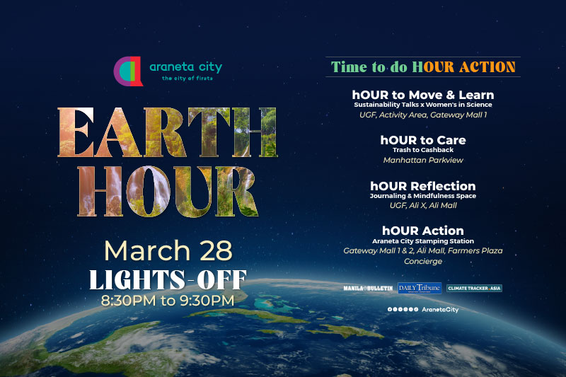 Araneta City turns Earth Hour 2026 into a full-day call for climate action